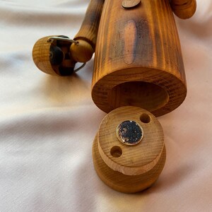 Two Very Old East German Nutcracker & Incense Smoker, Natural Wood ...