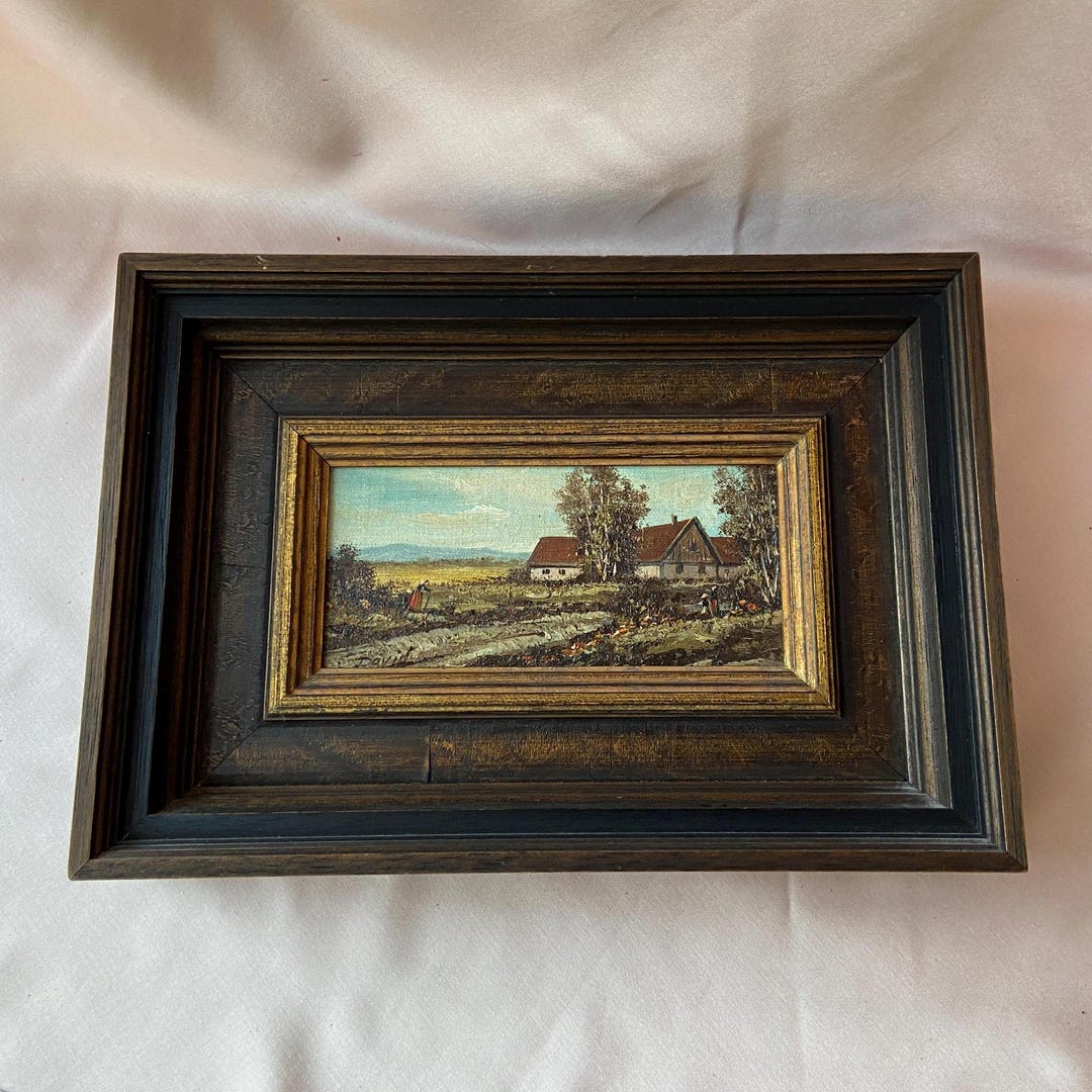 Antique Bavarian Landscape Oil Painting, Old Master Frame, Signed David ...