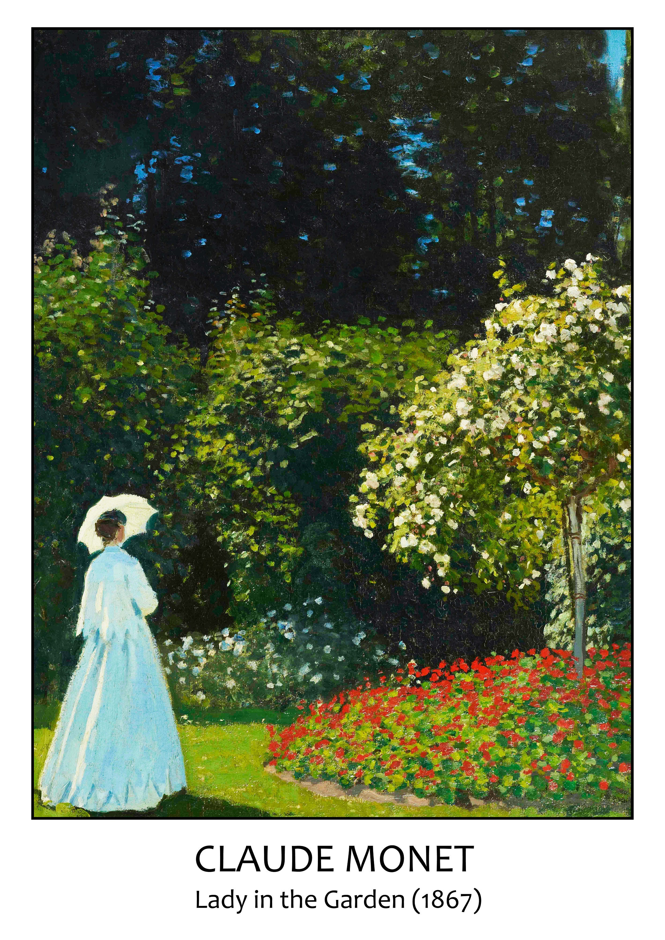 Claude Monet lady in the Garden - Etsy