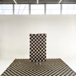 The Forsyth Checkerboard Rug off Black - Etsy