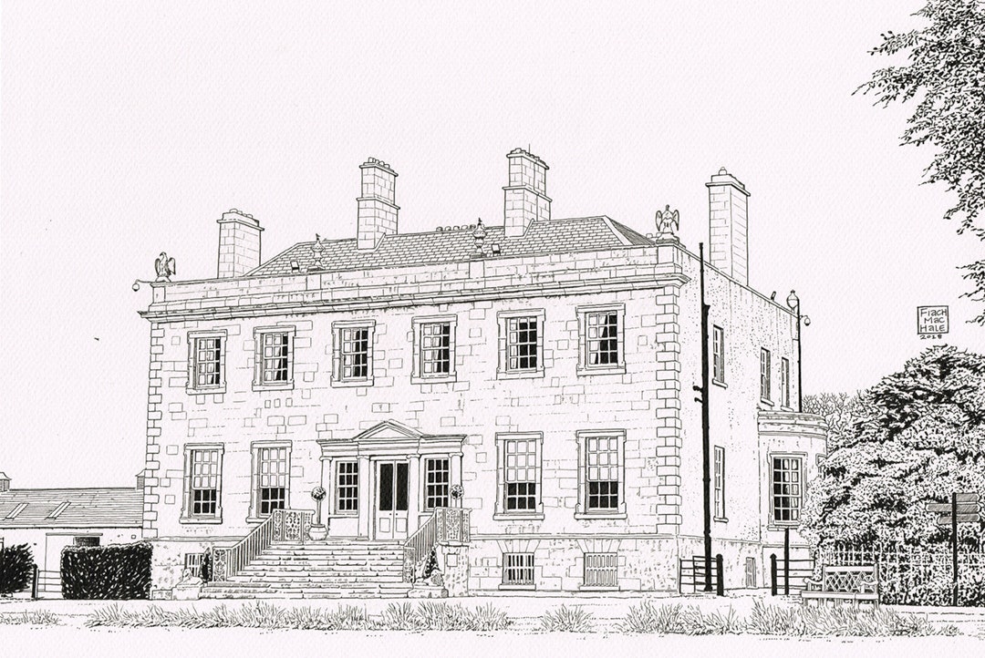 Custom Ink Drawing on Paper - Etsy