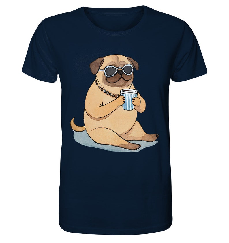 Mops Humor Shirt Kaffee Pause Mopsbesitzer, Coffee Liebhaber Mops ...