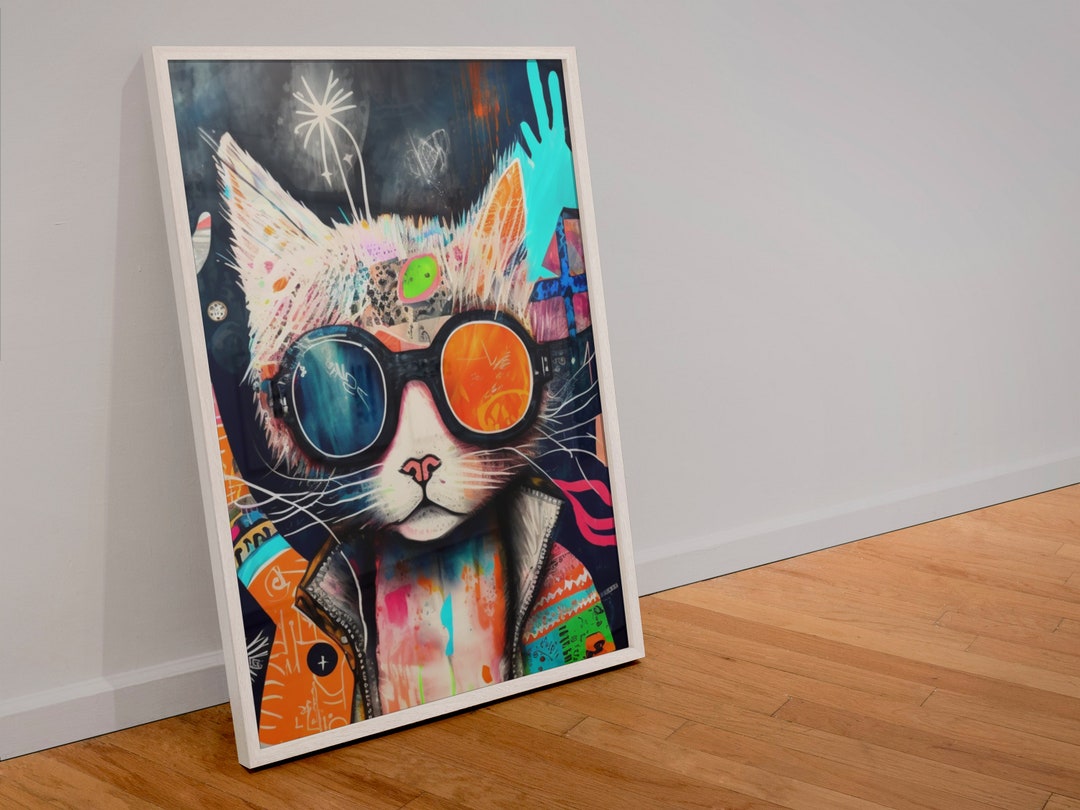 Tribe of the Altruistic Cat: A Neo-expressionist Outsider Art Print - Etsy