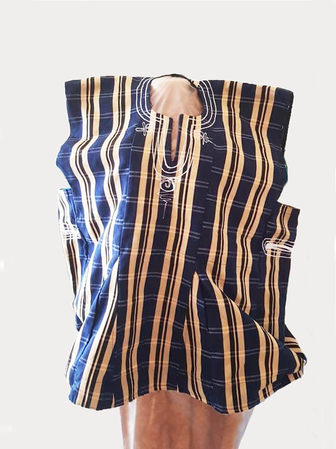 IKAN F&t African Handwoven Kente Batakari Fugu Smock Tunic | 100% ...