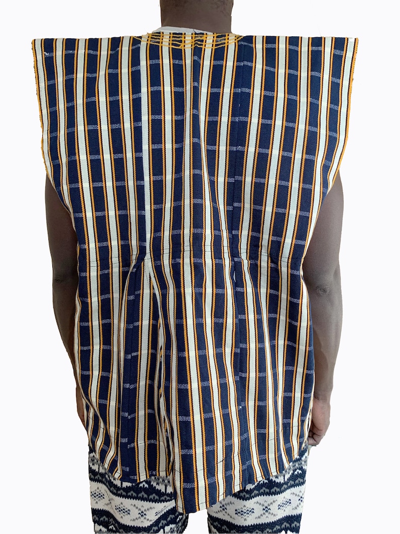 IKAN F&t Handwoven Men's Kente Fugu Batakari Smock 100% Cotton Men ...