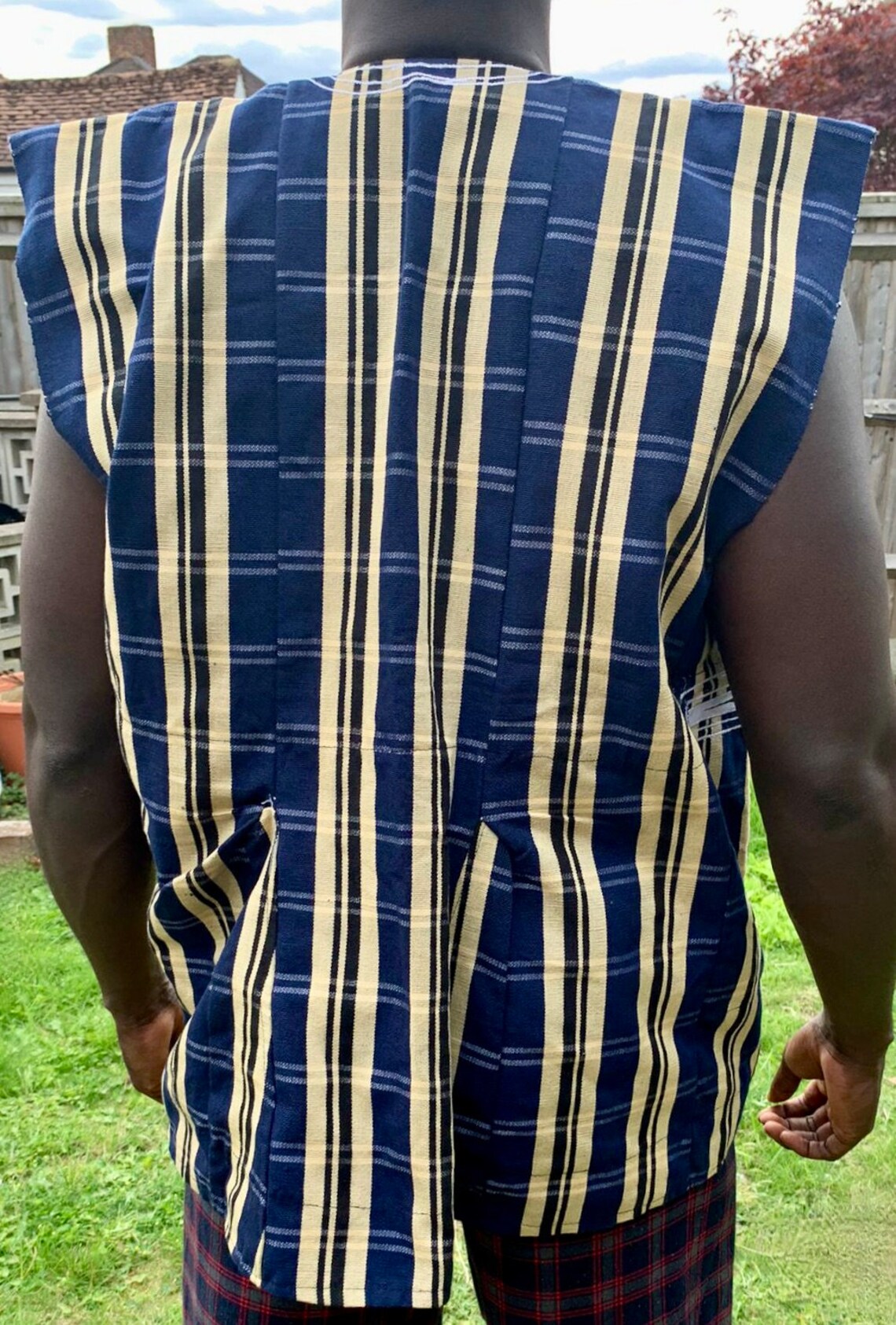 IKAN F&t African Handwoven Kente Batakari Fugu Smock Tunic | 100% ...