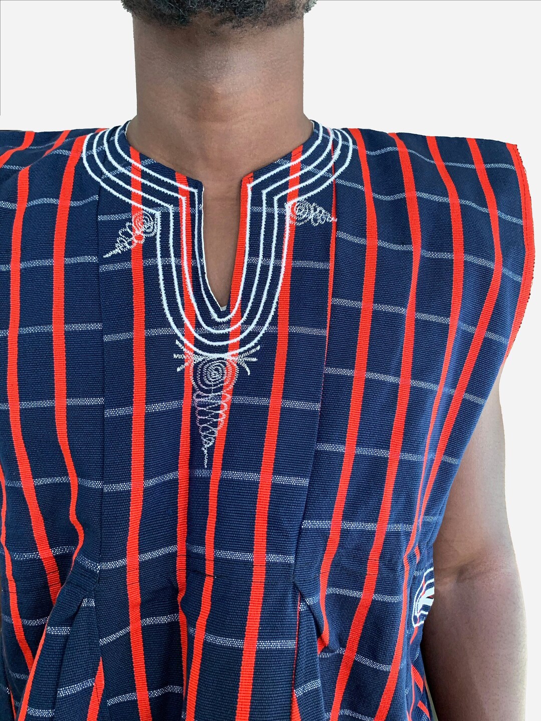 IKAN F&t Handwoven African Kente Fugu Batakari Smock | 100% Cotton ...