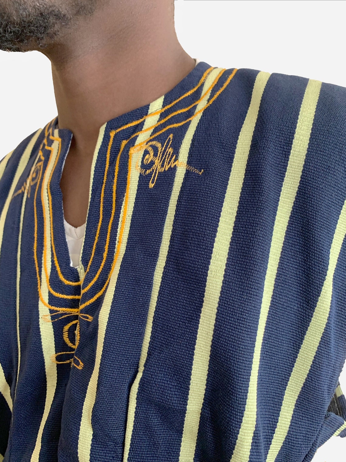 IKAN F&t Handwoven Men's Kente Batakari Fugu Smock Tunic | 100% Cotton ...