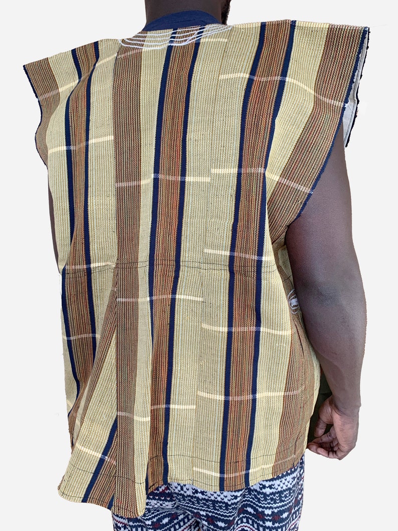 IKAN F&t Handwoven Men's Kente Fugu Batakari Smock | 100% Cotton ...