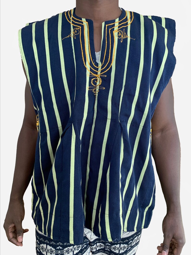 IKAN F&t Handwoven Men's Kente Batakari Fugu Smock Tunic | 100% Cotton ...