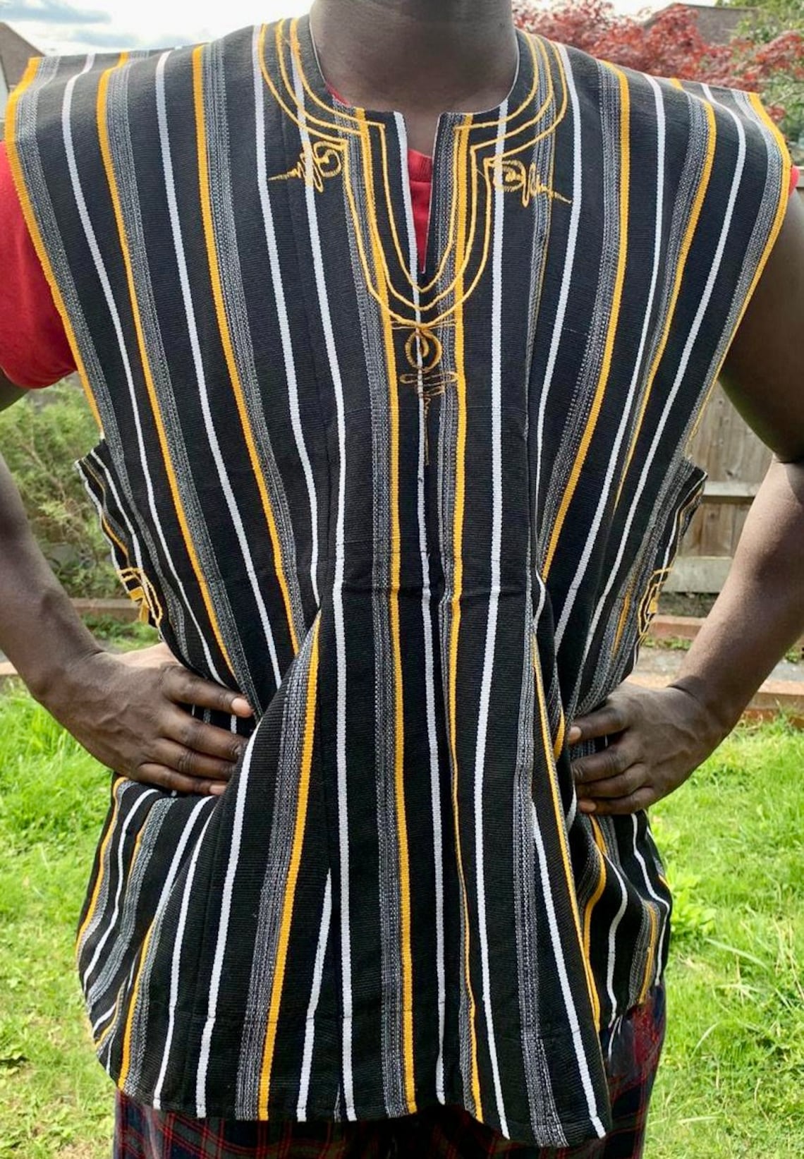 IKAN F&t African Handwoven Kente Batakari Fugu Smock | Festival ...