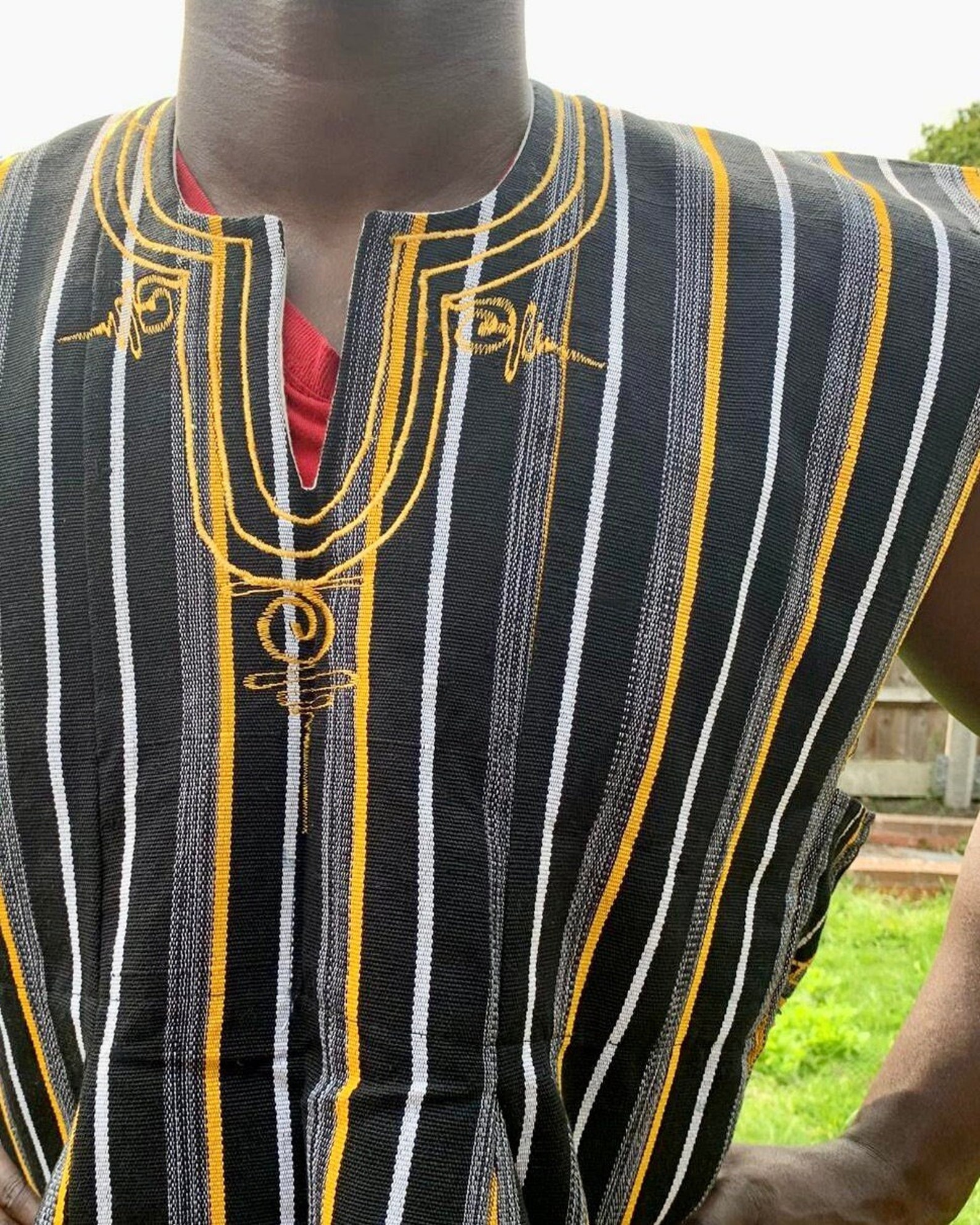 IKAN F&t African Handwoven Kente Batakari Fugu Smock | Festival ...