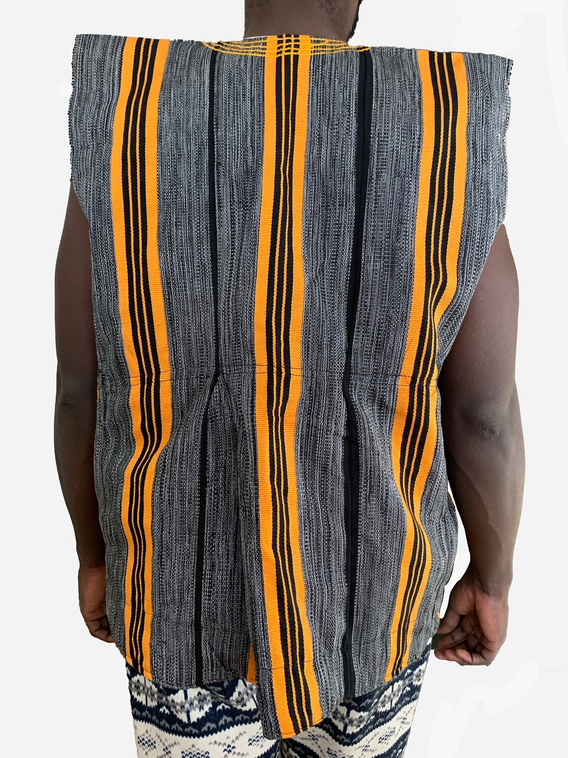 IKAN F&t Handwoven Men's Kente Fugu Batakari Smock | 100% Cotton ...