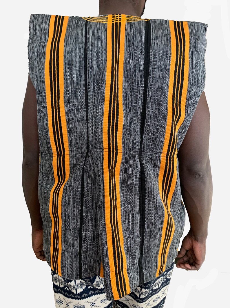 IKAN F&t Handwoven Men's Kente Fugu Batakari Smock | 100% Cotton ...