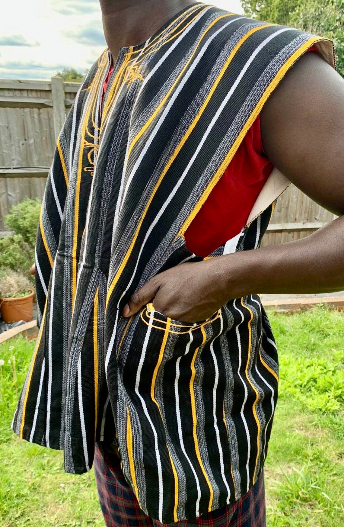 IKAN F&t African Handwoven Kente Batakari Fugu Smock | Festival ...