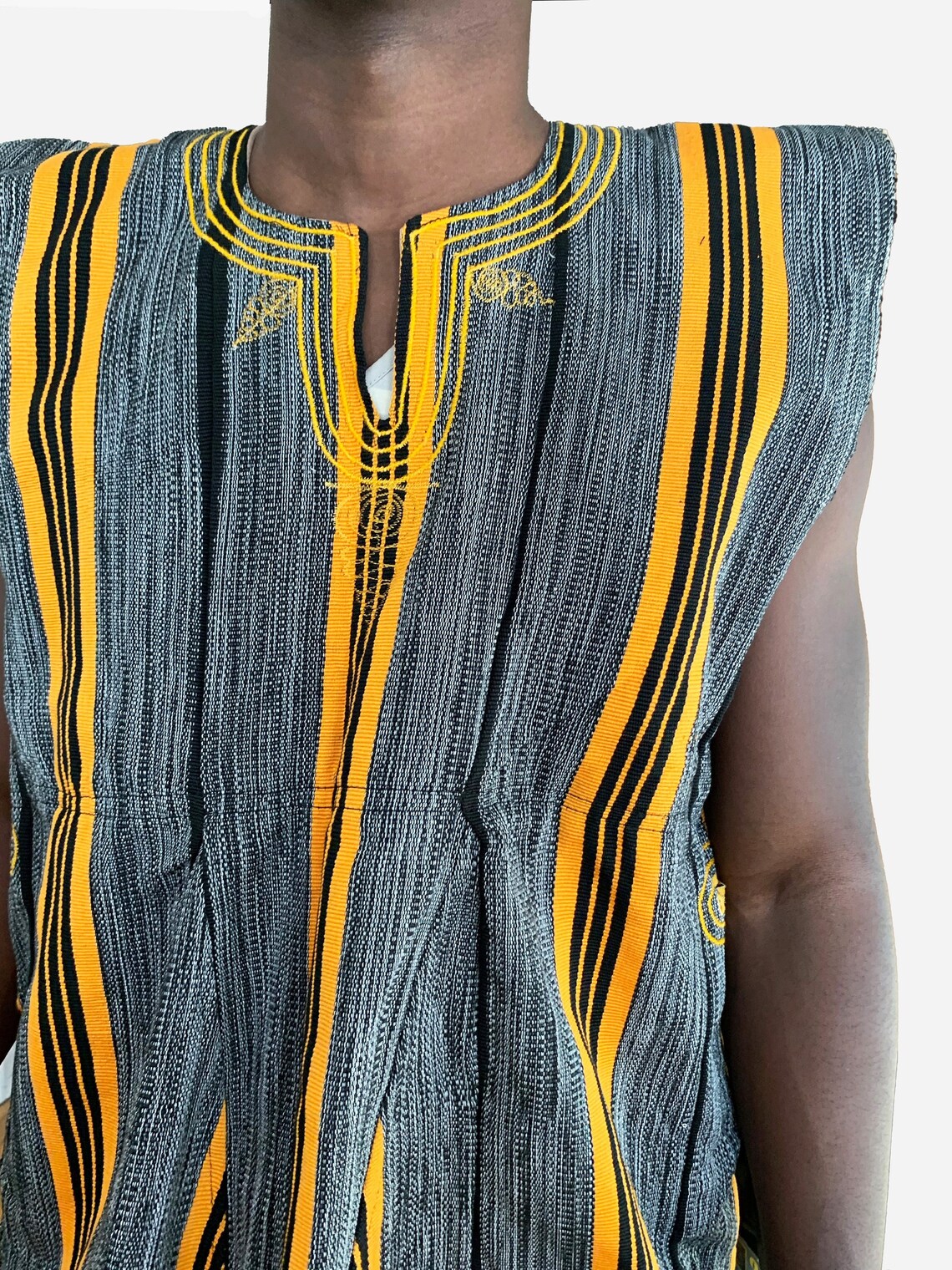 IKAN F&t Handwoven Men's Kente Fugu Batakari Smock | 100% Cotton ...