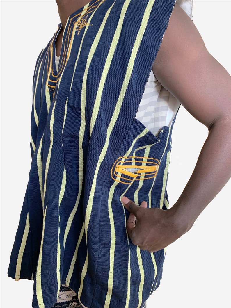 IKAN F&t Handwoven Men's Kente Batakari Fugu Smock Tunic | 100% Cotton ...