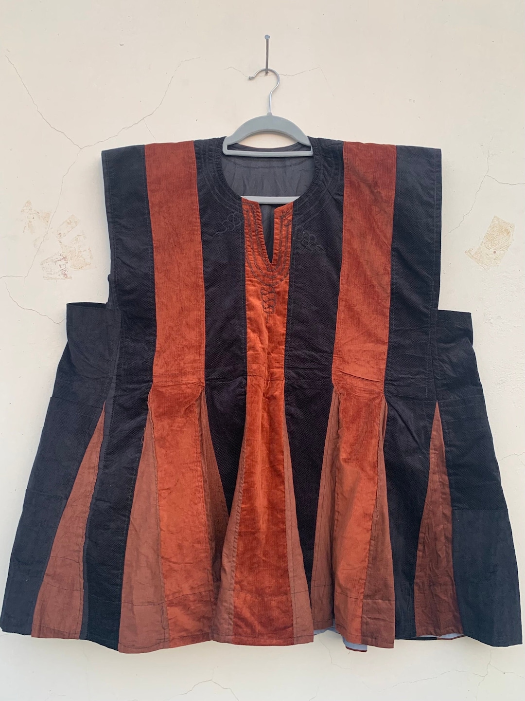 IKAN F&t Corduroy + Velvet Batakari Fugu African Smock | 100% Cotton ...