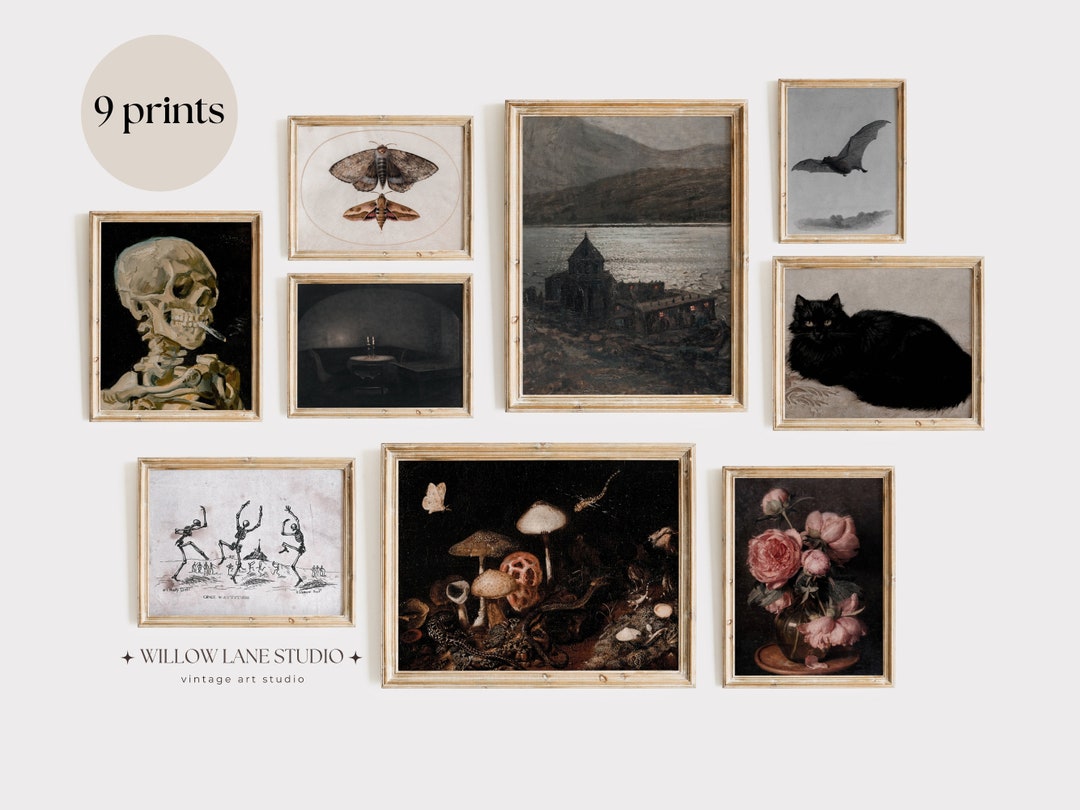 Dark Academia Bundle of 9 | Halloween Bundle Set of 9 | Halloween ...