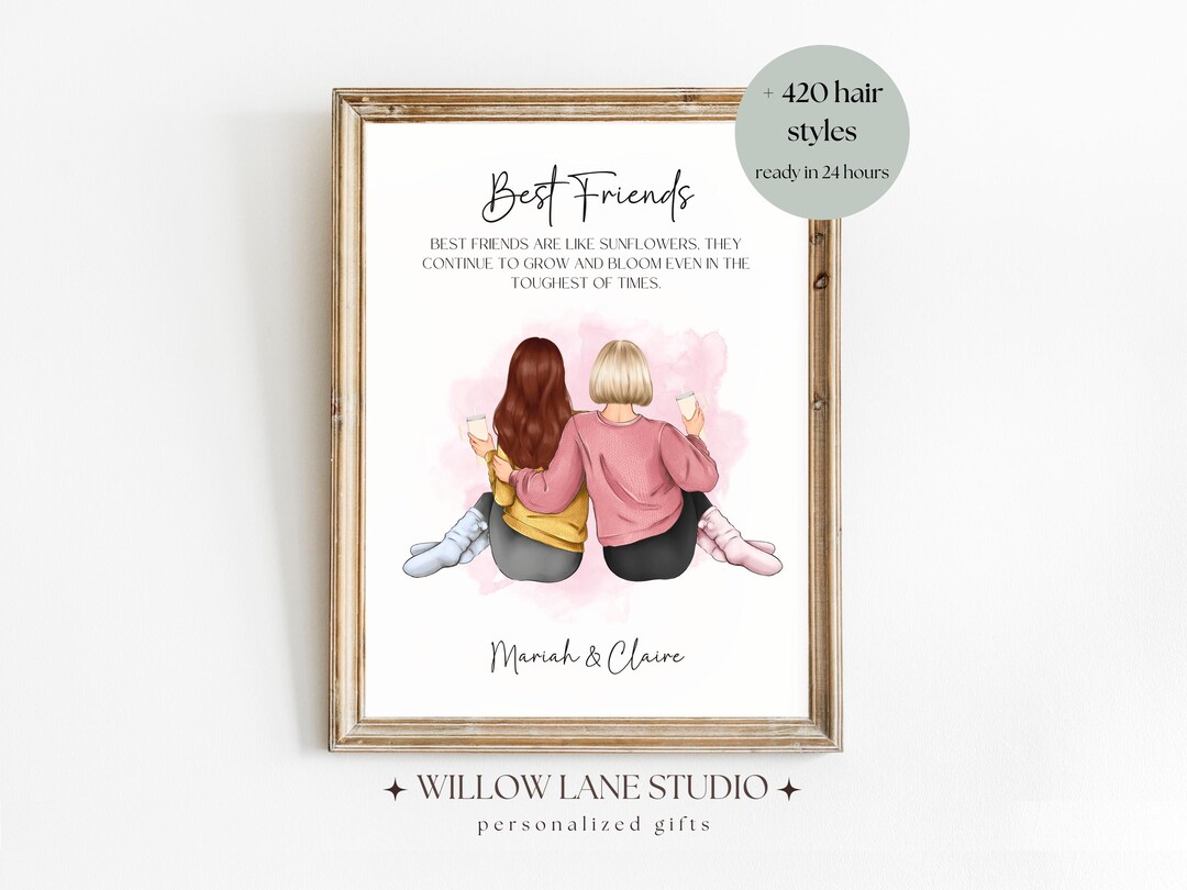 Personalized Best Friend, Best Friend Birthday Gift Custom Christmas ...