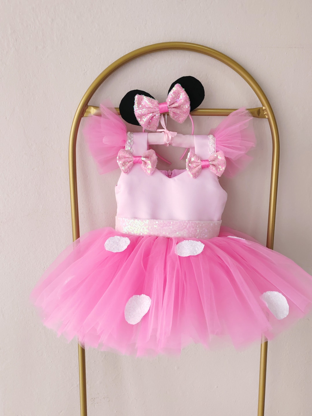 Minnie Mouse Party Dress,minnie Mouse Baby Dress,disney Party Dress ...