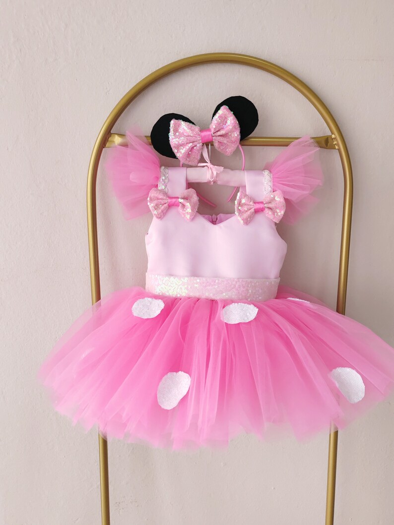 Minnie Mouse Party Dress,minnie Mouse Baby Dress,disney Party Dress ...