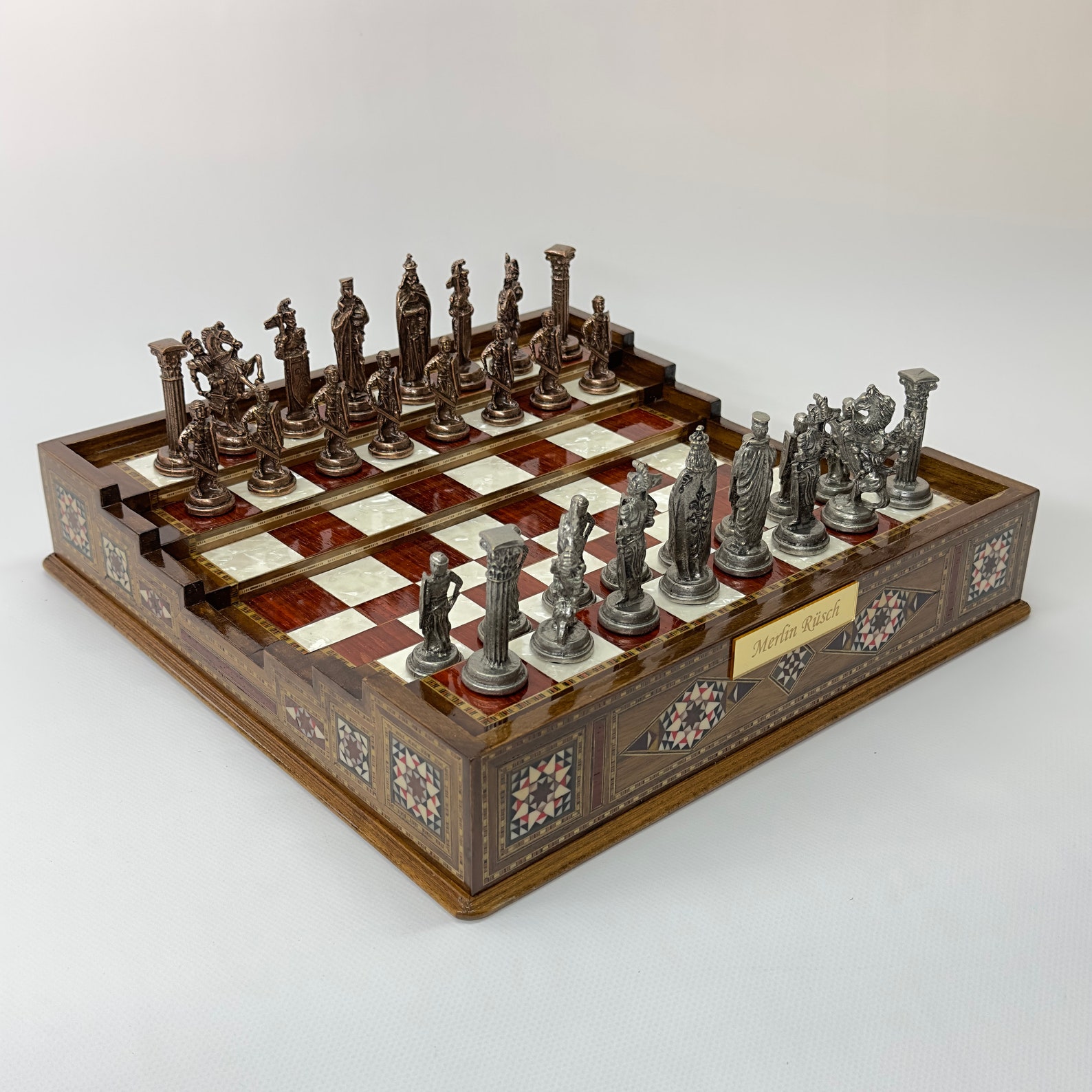 Personalized Handmade Chess Set / Handmade Chess / Custom Board Game ...