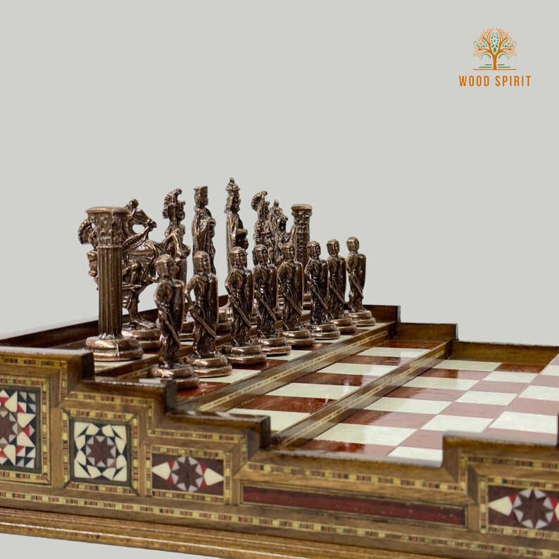 Personalized Handmade Chess Set / Handmade Chess / Custom Board Game ...