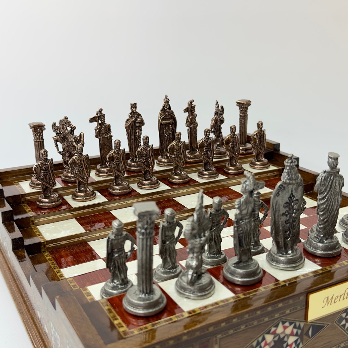 Personalized Handmade Chess Set / Handmade Chess / Custom Board Game ...