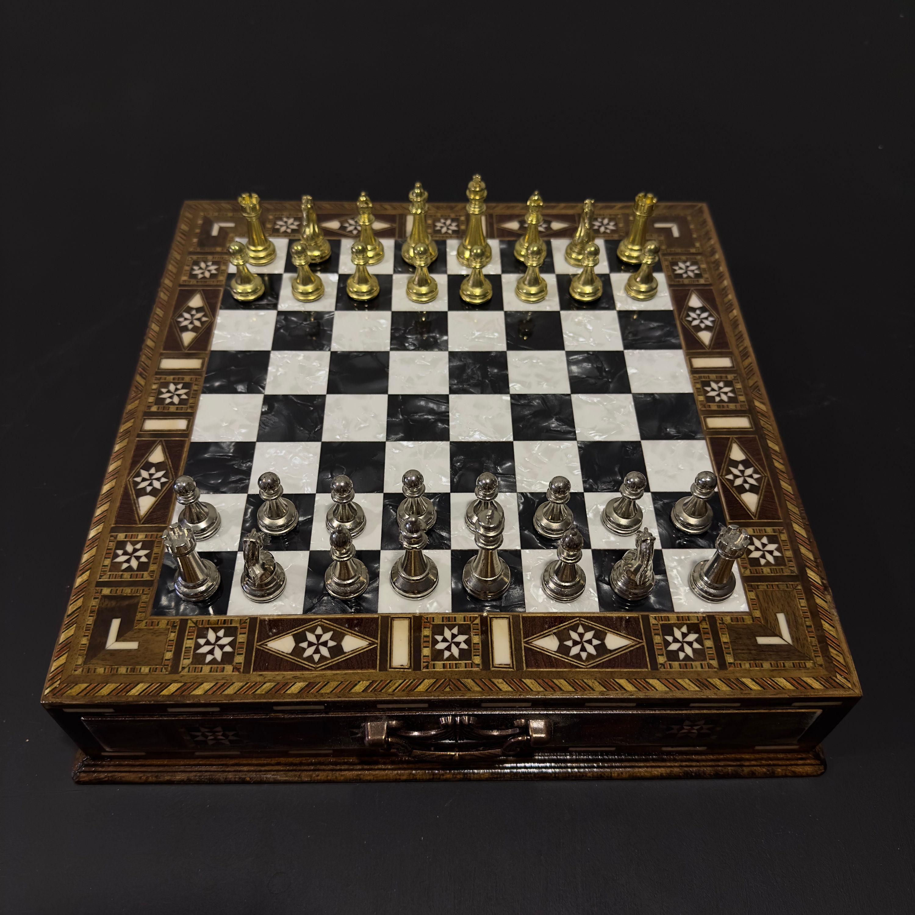 Handmade Chess Set Customizable Wooden Chess Board With Storage and ...