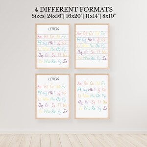 Alphabet Poster | Rainbow Alphabet Poster | Classroom Decor | ABC ...