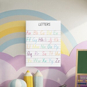 Alphabet Poster | Rainbow Alphabet Poster | Classroom Decor | ABC ...