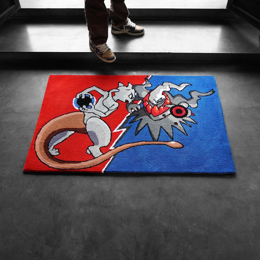 MEWTWO Pokemon Tufted Rugs Personalized Image Design Custom - Etsy