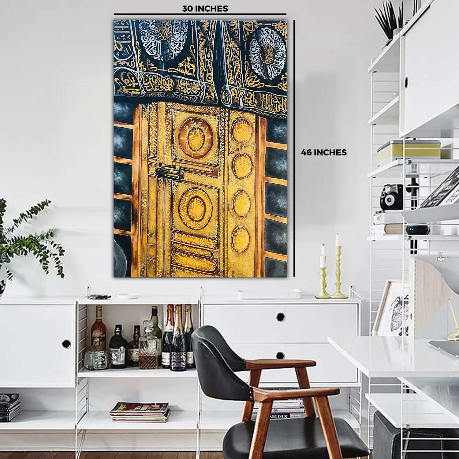 Kaaba Kiswa Calligraphy Painting Khana Kabaa Islamic Print - Etsy