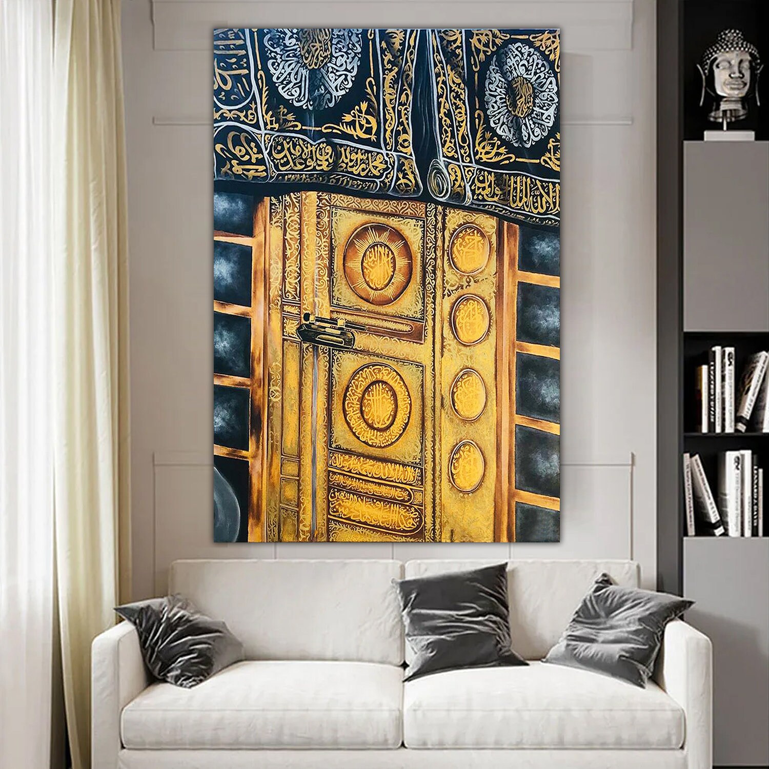 Kaaba Kiswa Calligraphy Painting Khana Kabaa Islamic Print - Etsy
