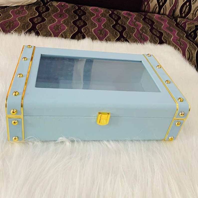 Handmade Trunk Box, MDF Box, Decorative Box, Leatherette Trunk Box ...