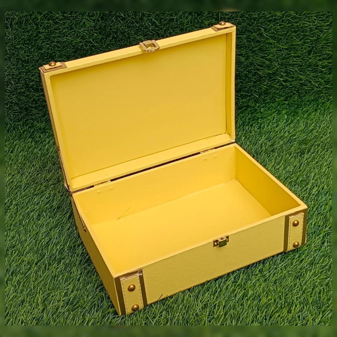 Handmade Trunk Box, MDF Box, Decorative Box, Leatherette Trunk Box ...