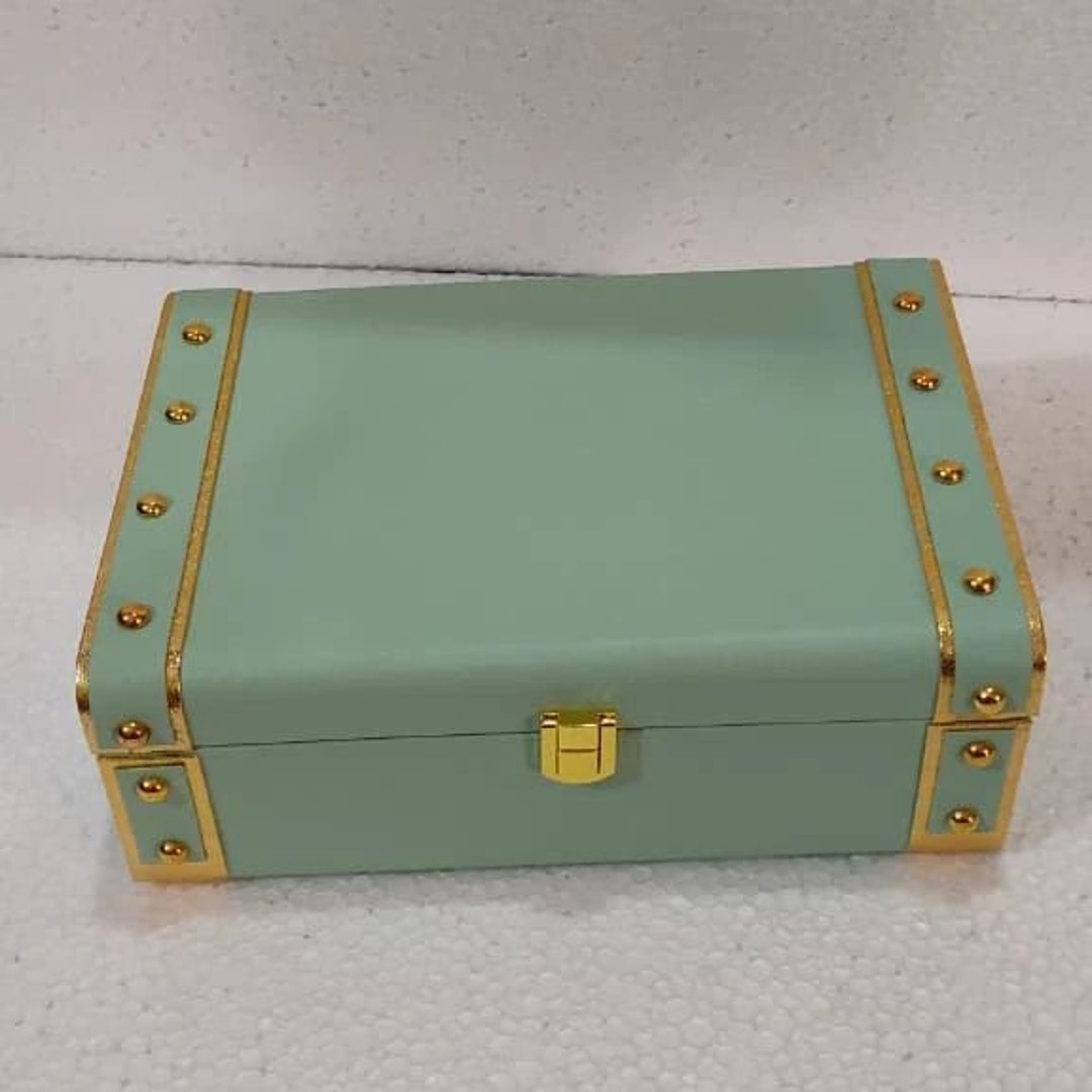 Handmade Trunk Box, MDF Box, Decorative Box, Leatherette Trunk Box ...