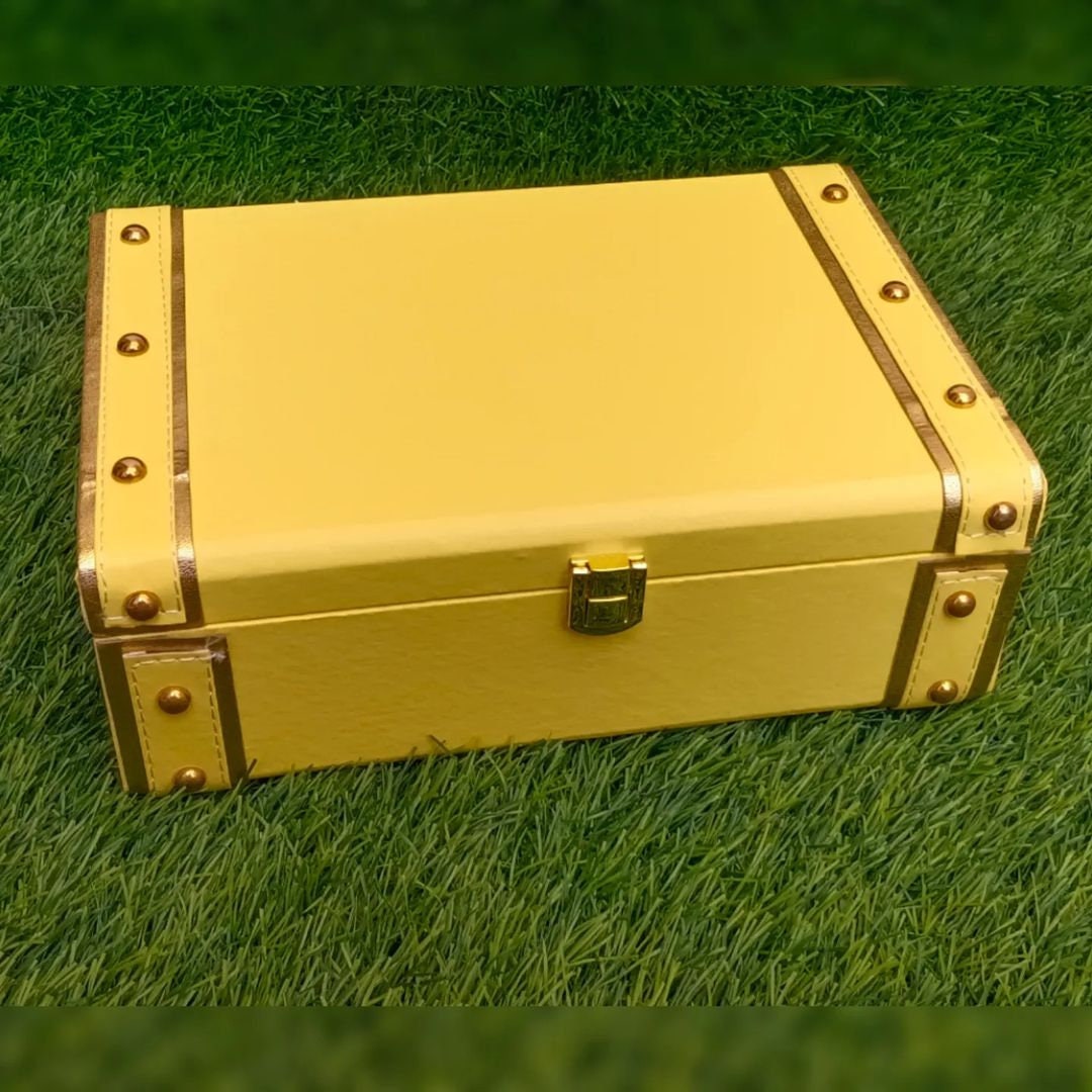 Handmade Trunk Box, MDF Box, Decorative Box, Leatherette Trunk Box ...