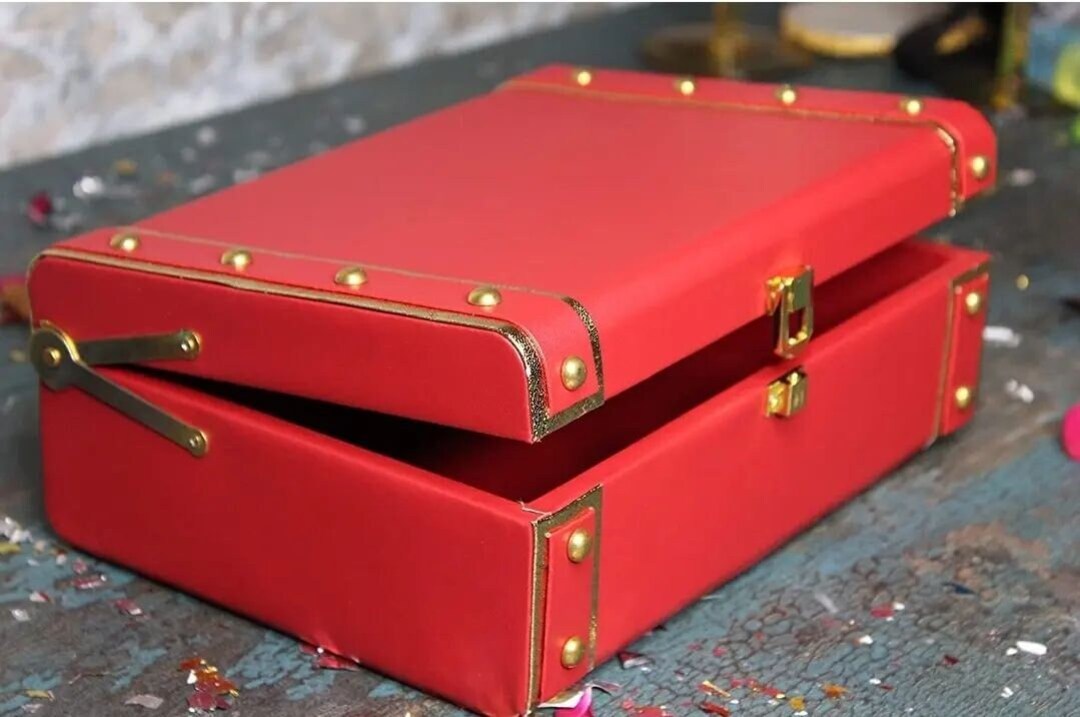 Handmade Trunk Box, MDF Box, Decorative Box, Leatherette Trunk Box ...