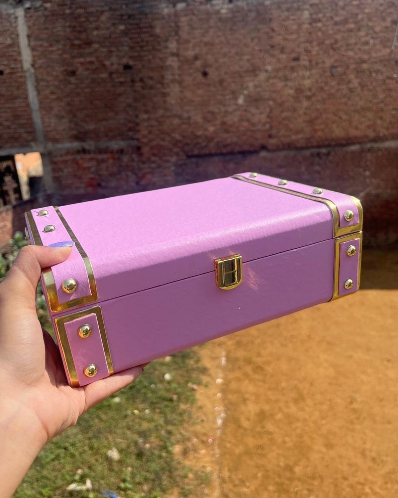 Handmade Trunk Box, MDF Box, Decorative Box, Leatherette Trunk Box ...