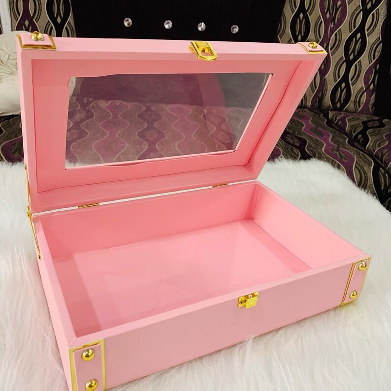 Handmade Trunk Box, MDF Box, Decorative Box, Leatherette Trunk Box ...