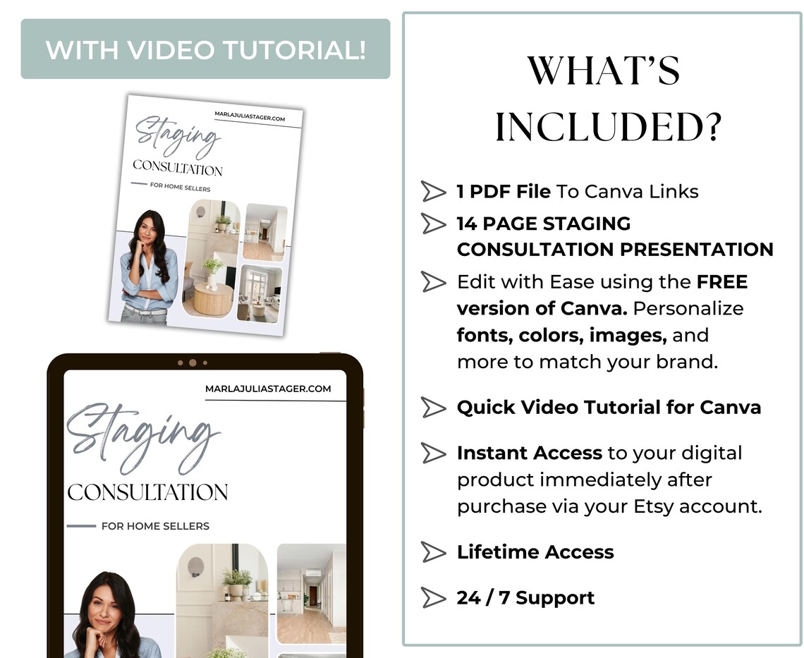 Staging Consultation Presentation, Staging Welcome Packet, Seller Home ...
