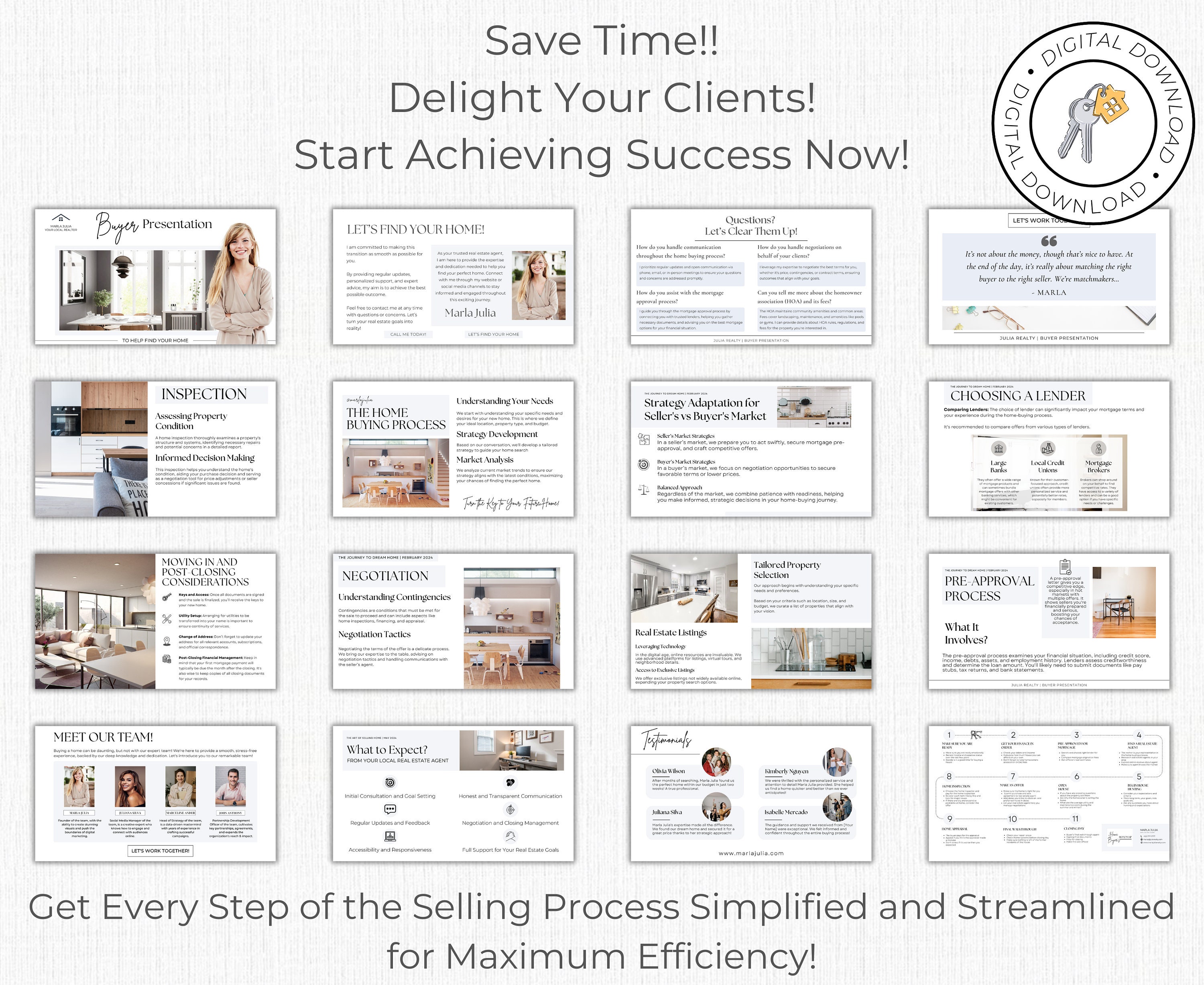 Pre-listing Packet for Real Estate, Seller Pre-listing Presentation for ...