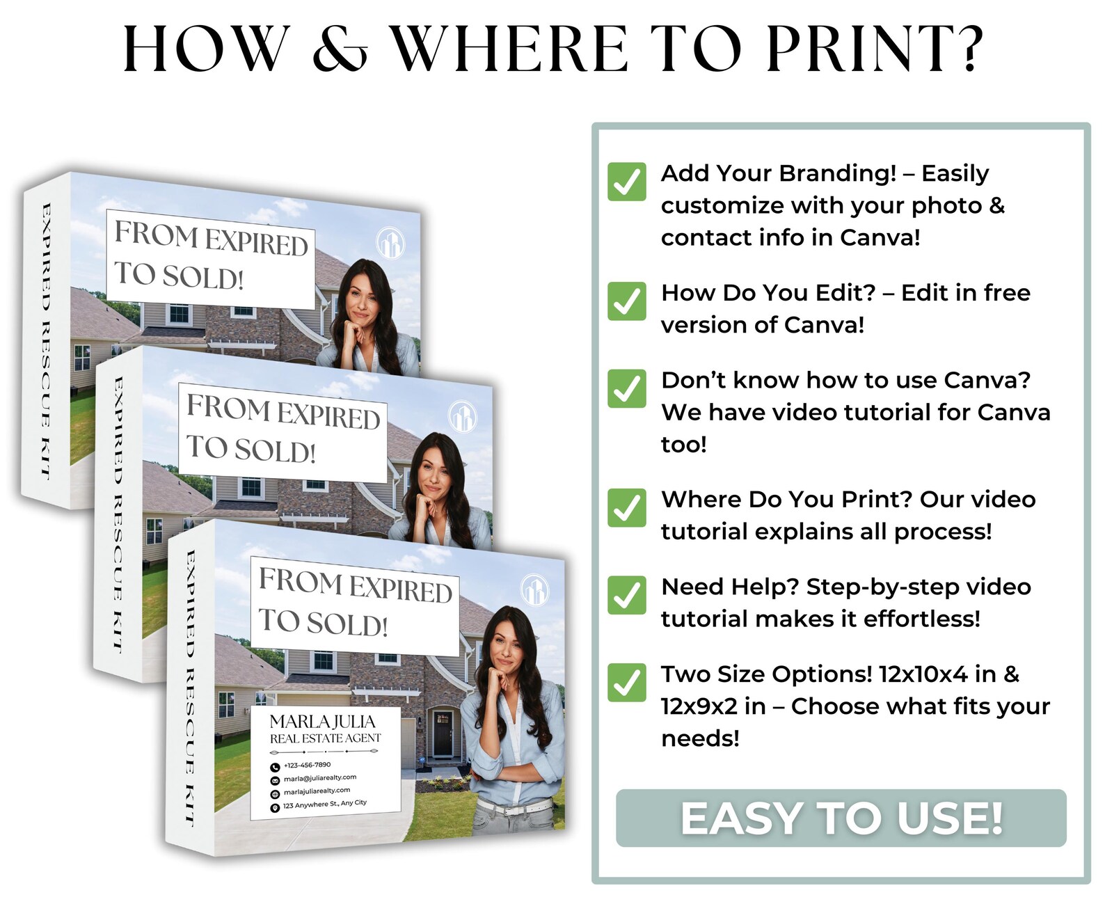 Expired Listing Kit for Real Estate, Expired Listing Presentation ...