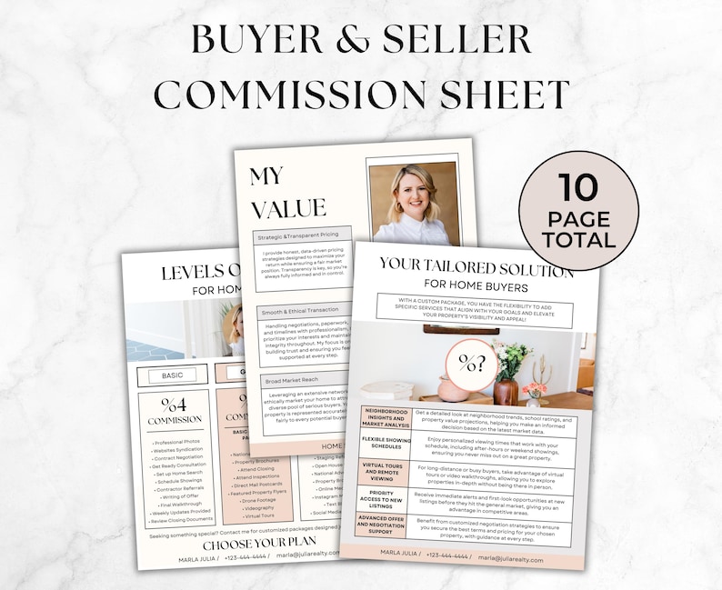 Seller and Buyer Commission Template, Buyer Agent Level of Services ...
