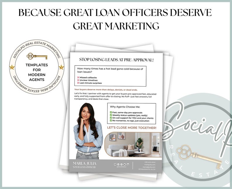 Loan Officer Flyer Template, Letter to Realtor From Loan Officer ...
