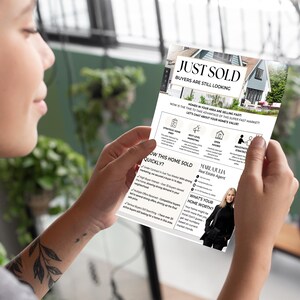 Just Sold Flyer for Real Estate, Farming Flyer for Realtors ...