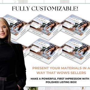 Seller Listing Box Cover Template, Real Estate Presentation Box, CMA ...