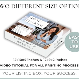 Seller Listing Box Cover Template, Real Estate Presentation Box, CMA ...